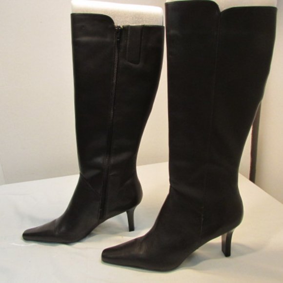 Moda Spana | Shoes | Moda Spana Boots Brown Faux Leather | Poshmark
